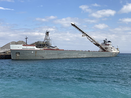 Manitowoc is first ship at Lafarge Presque Isle | News, Sports, Jobs ...